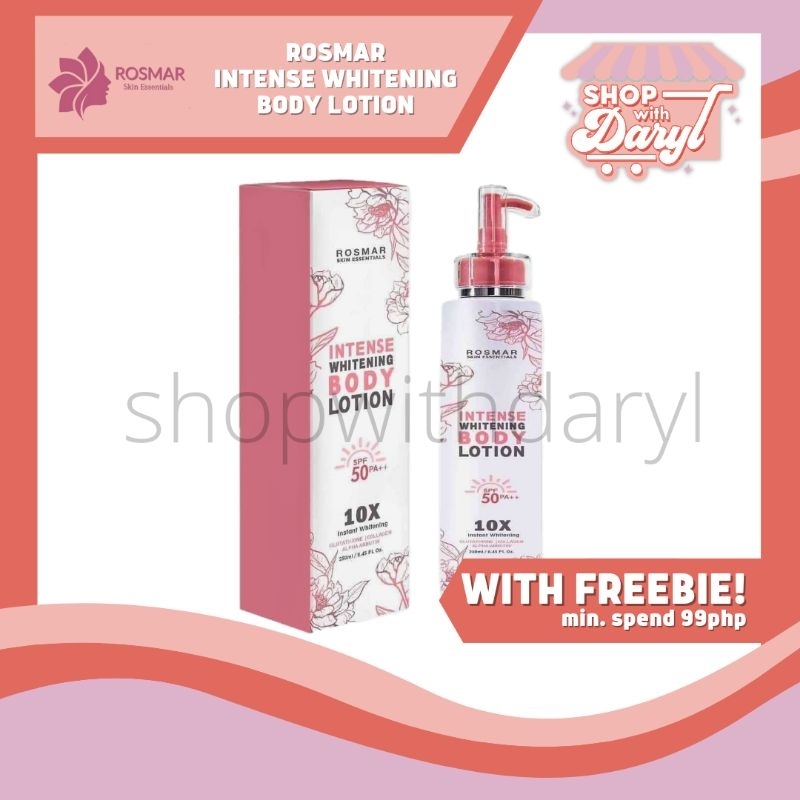 [ON HAND] ROSMAR Intense Whitening Body Lotion (Rosmar Lotion) | Shopee ...