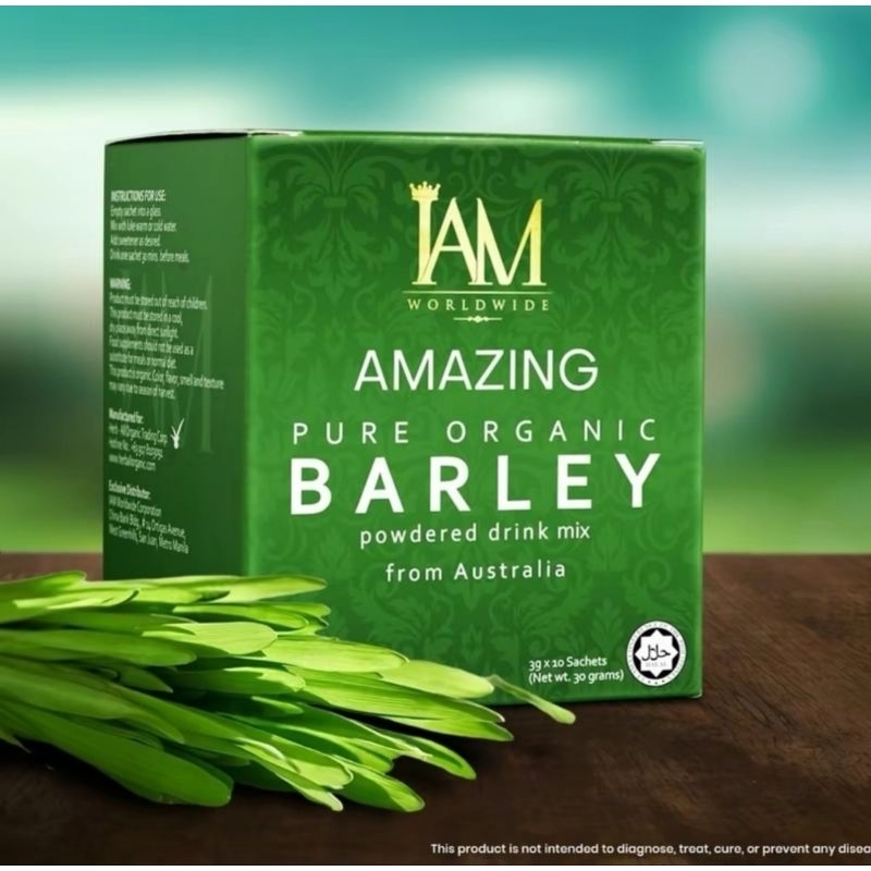 IAM Amazing Pure Organic Barley Powder Herbal GMO Free (100% Authentic ...