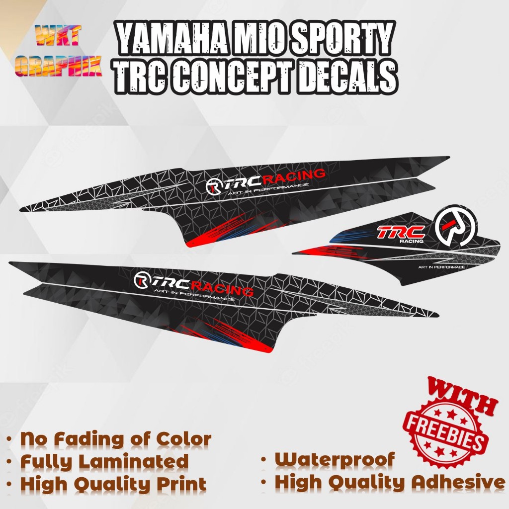 YAMAHA MIO SPORTY TRC CONCEPT DECALS (WATERPROOF, LAMINATED, FADE PROOF) | Shopee Philippines