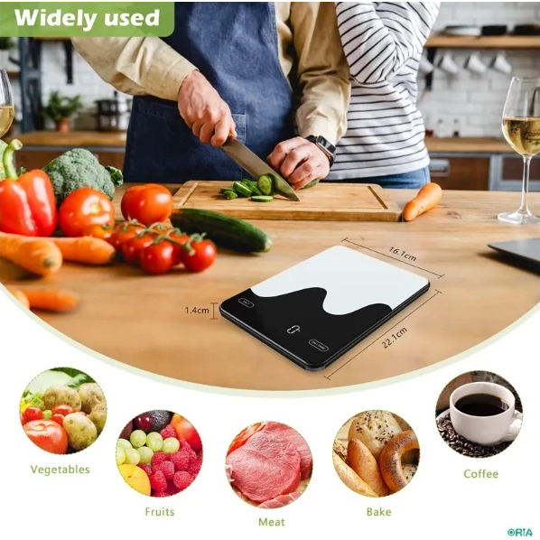 MT- Digital Scale 10kg/1g Rechargeable Weighing Scale, Kitchen Scale ...