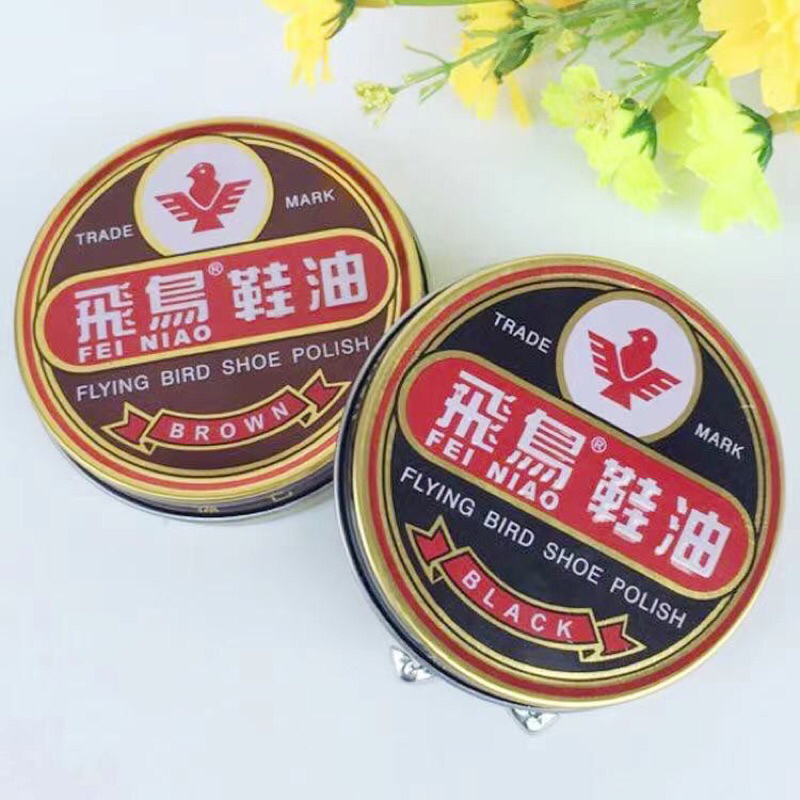 NEW FLYING BIRD SHOE POLISH (3 COLORS) /1PC BRUSH | Shopee Philippines