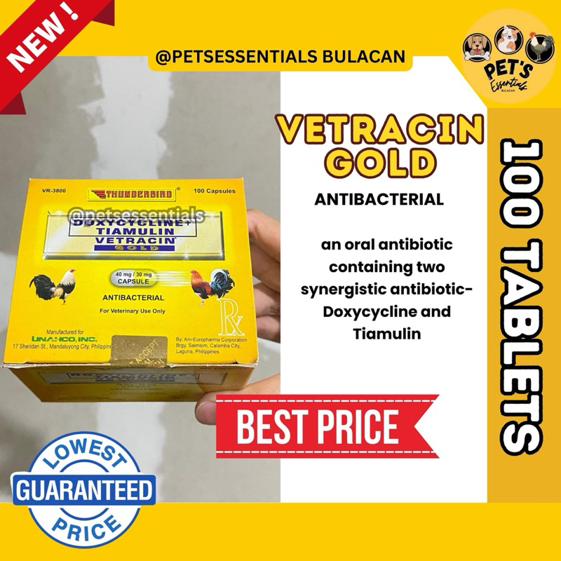 Vetracin Gold 100 TABLETS - PER BOX | Shopee Philippines