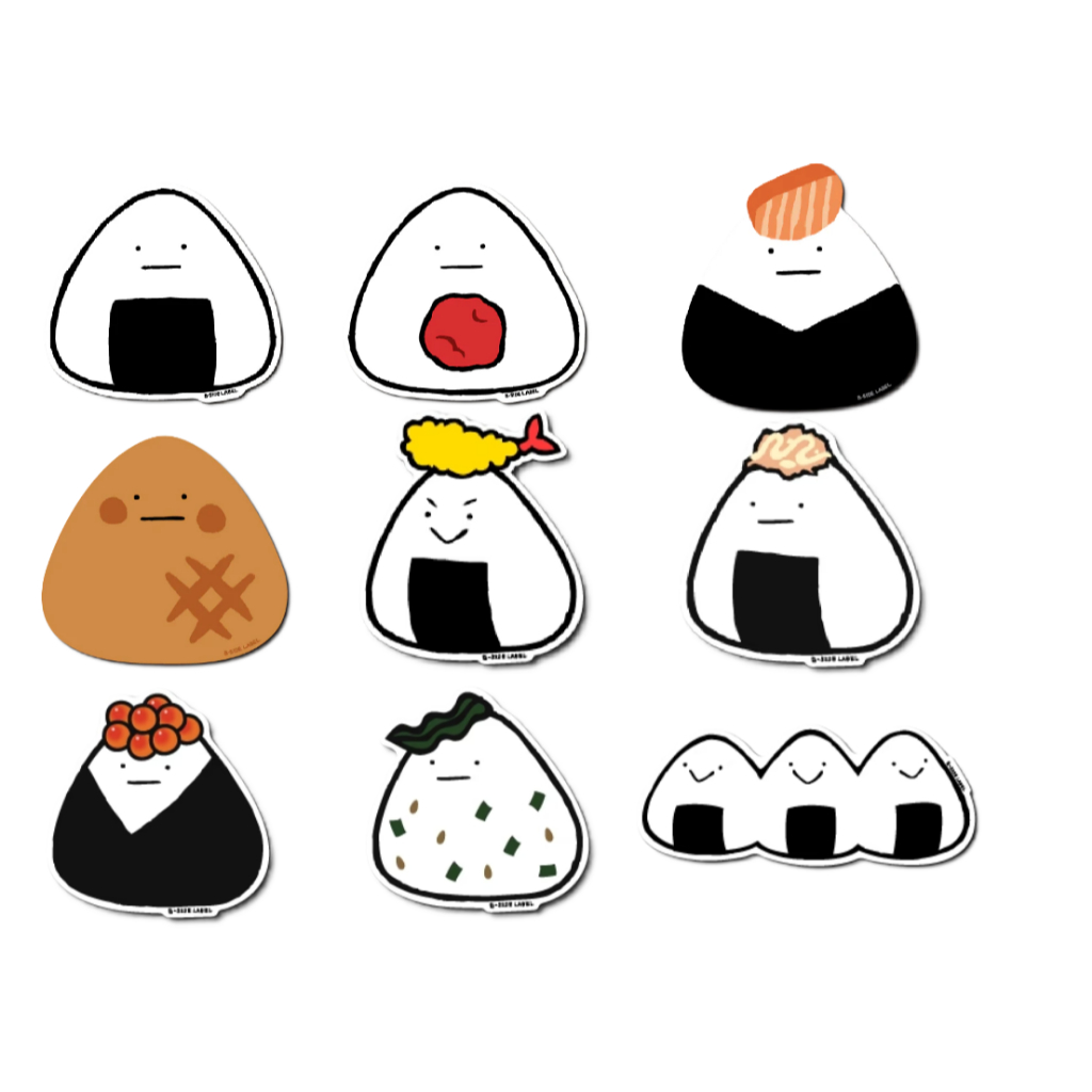 [Direct from Japan] B - SIDE LABEL Sticker / Onigiri Japan NEW | Shopee ...