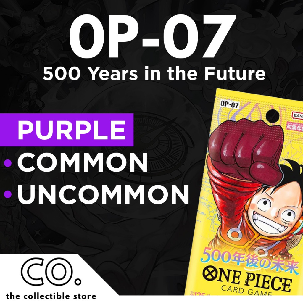 ONE PIECE CARD GAME -OP07 Years in the future Purple Deck Common and Uncommon (Singles Only ...
