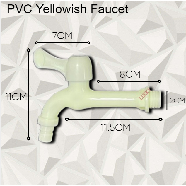 PVC Plastic Plain Yellowich Kitchen/Bathroom Faucet | Shopee Philippines
