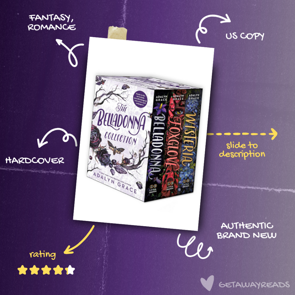 The Belladonna Collection Boxed Set: Belladonna, Foxglove, Wisteria by ...