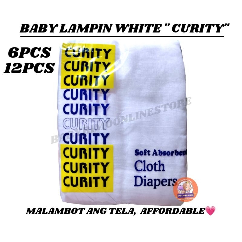 15"x38" | 6PCS | 12PCS | Curity Cloth Diapers Gauze Type Lampin ...