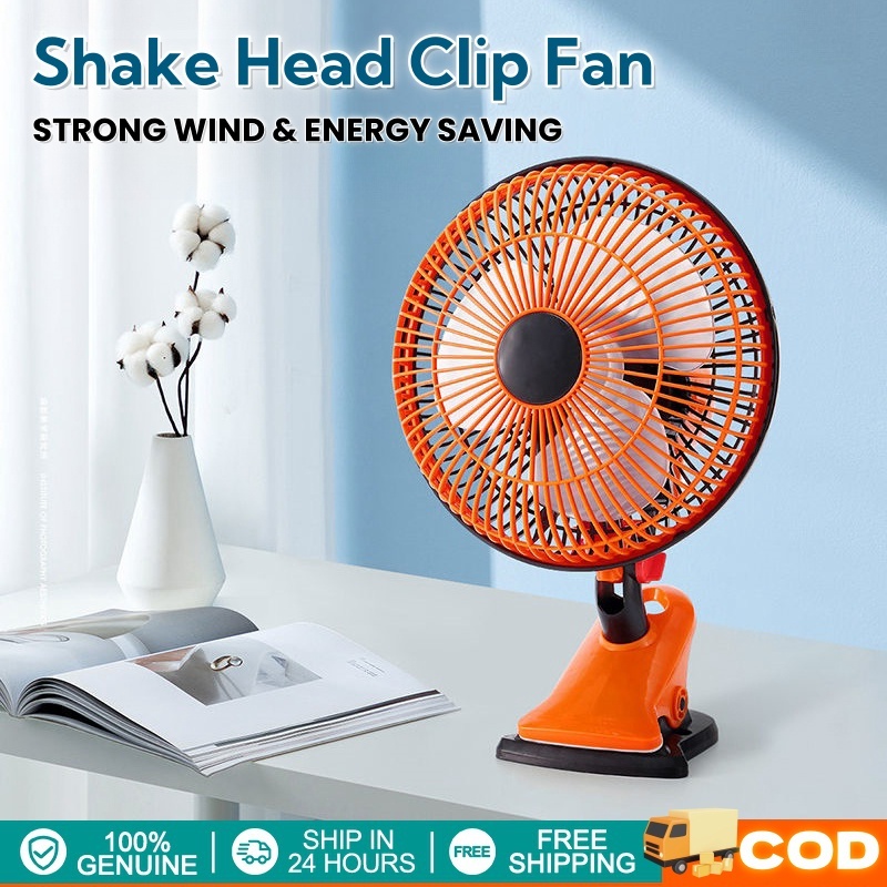Shaking Head Mute table clip fan Mini Portable Desktop rotating fan for ...