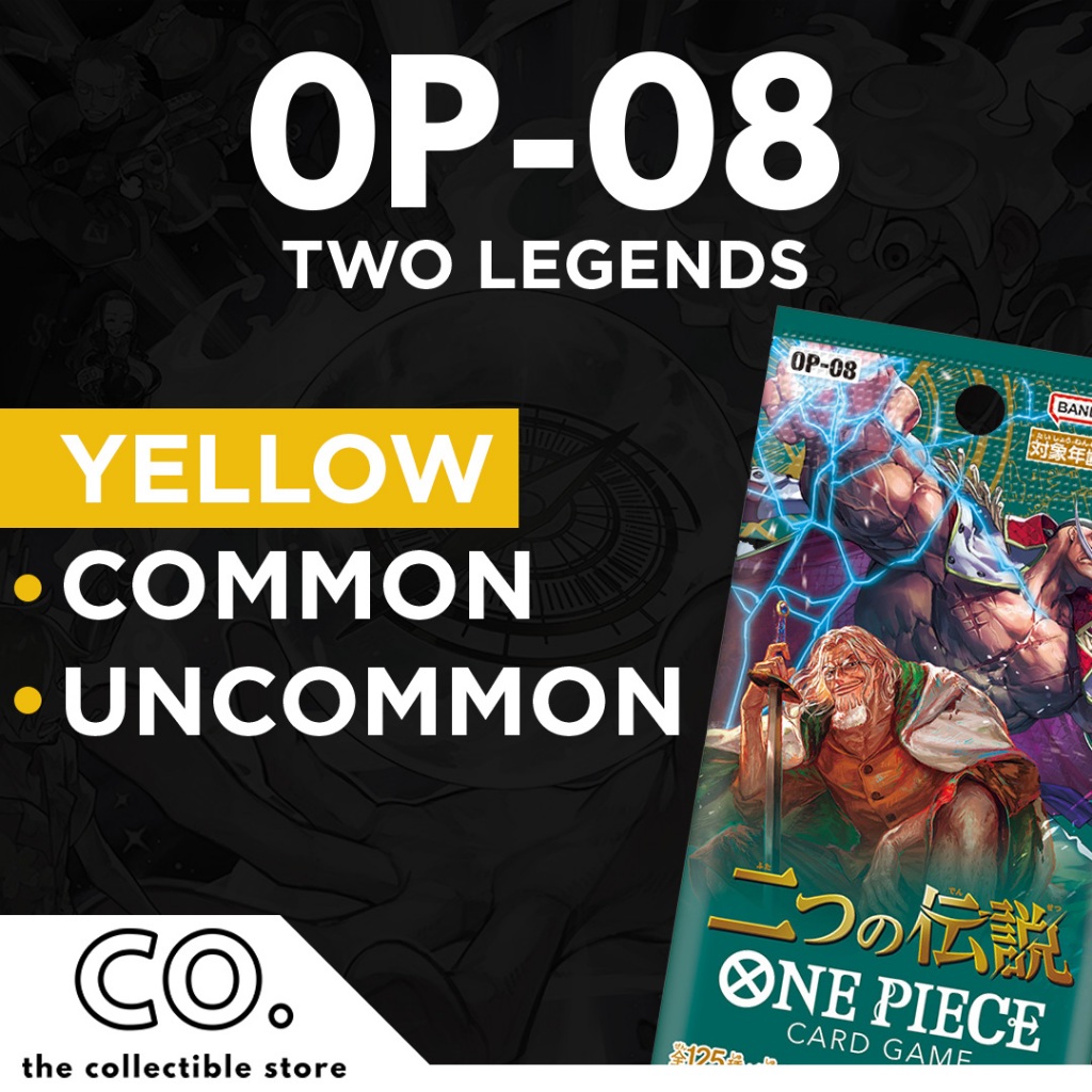 ONE PIECE CARD GAME -OP08 Two Legends Yellow deck Common and Uncommon (Singles Only) | Shopee ...