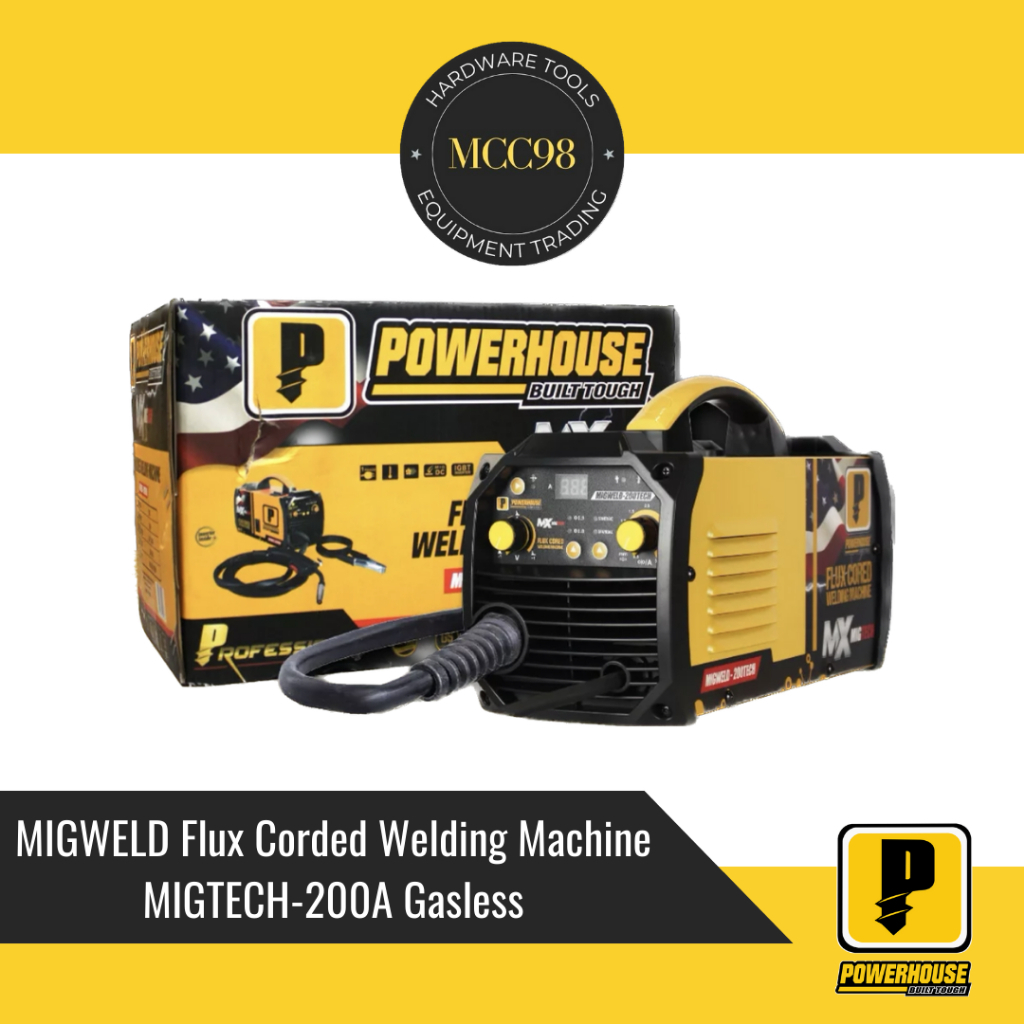 [GASLESS] Powerhouse MIG Welding Machine 200A | Shopee Philippines