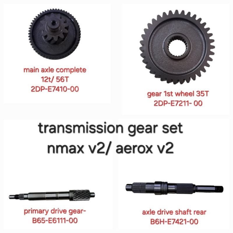 tiger transmission gear set nmax v2/ aerox v2 | Shopee Philippines