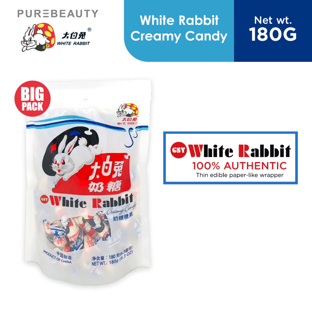 White Rabbit Creamy Candy BIG PACK - 100% Original 180g - Purebeauty ...