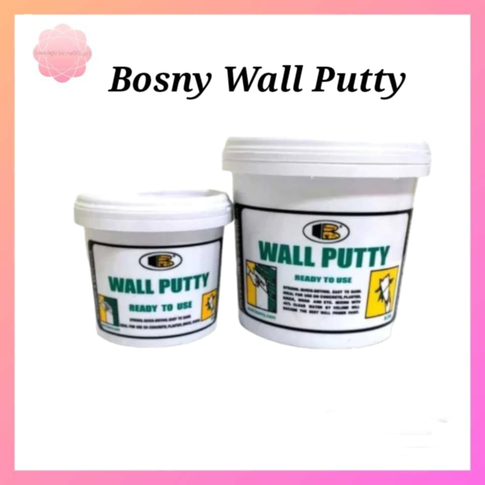 Bosny Wall Putty for Concrete, Plaster, Brick, Wood (Ready to use ...