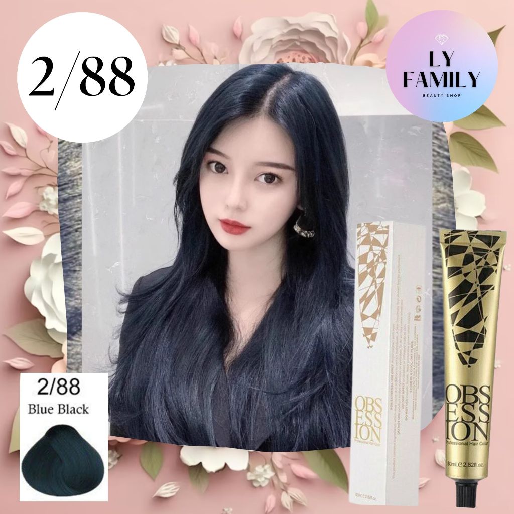 Obsession Hair Dye Color Set Blue Black 2/88 | Shopee Philippines