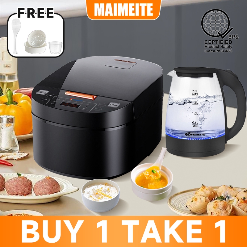 MAIMEITE Electric Rice Cooker Multi-function Cooker 6L Non-stick Inner ...