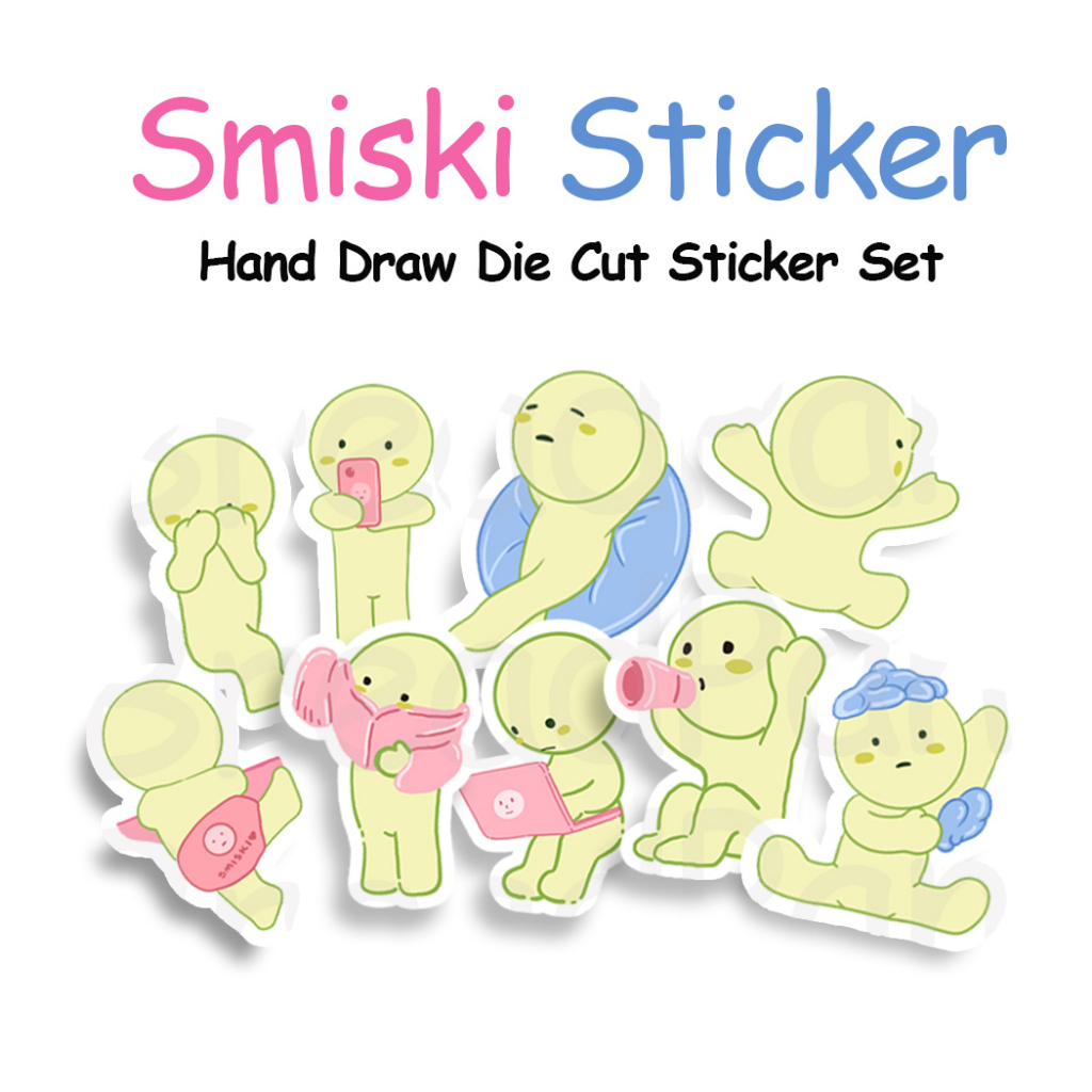 Smiski Sticker Set / Waterproof Sticker | Shopee Philippines