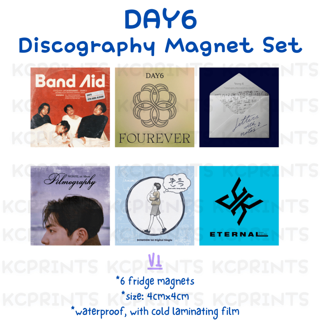 [FANMADE] DAY6 Album Magnet Set Discography Concert Freebie | Shopee Philippines