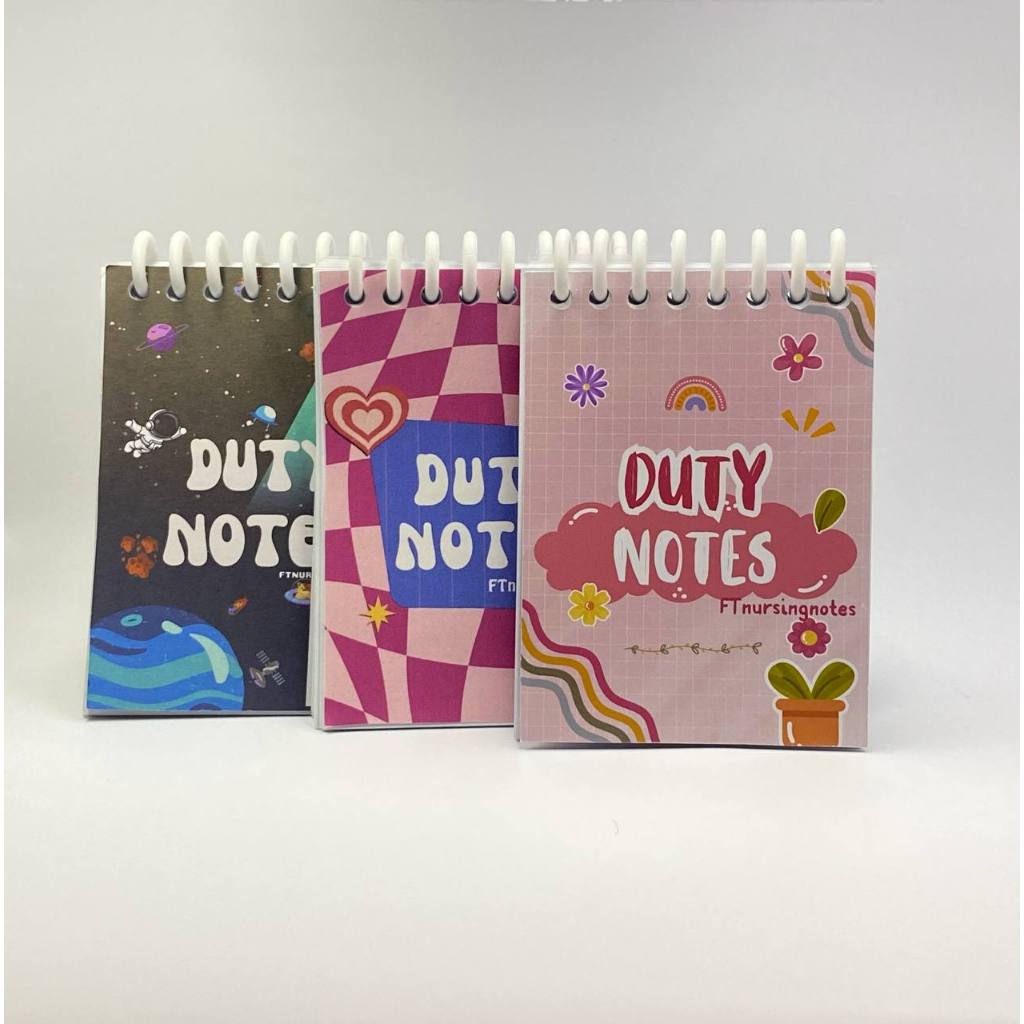 Duty Notes (for vital sign taking, I & O, IV time tapping, and meds ...