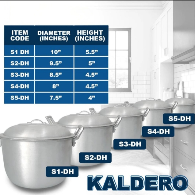 honcer / Pot Aluminum Kaldero Double Handle / Caldero Pot 1/2/3/4/5 ...