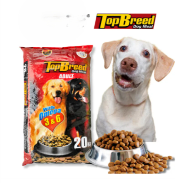 Top Breed 20kg Dry Dog Food Dog Meal /Also available 10kg/1kg Repacked ...
