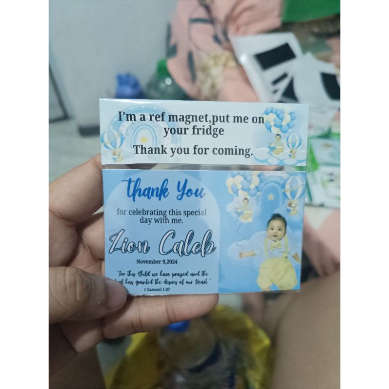 REF MAGNET SOUVENIERS ( ATM SIZE ) PERSONALIZED any theme FREE LAYOUT ...