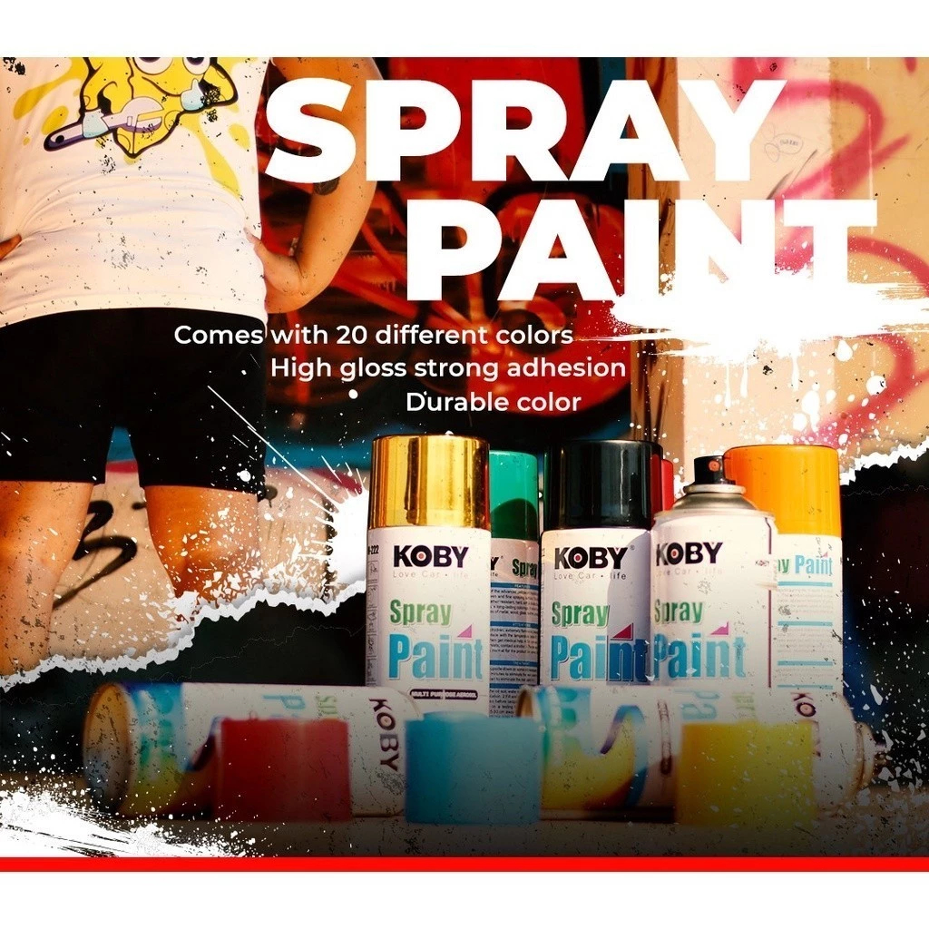 Koby Spray Paint 20 Colors 450ml Automotive parts care (2024NEW ...