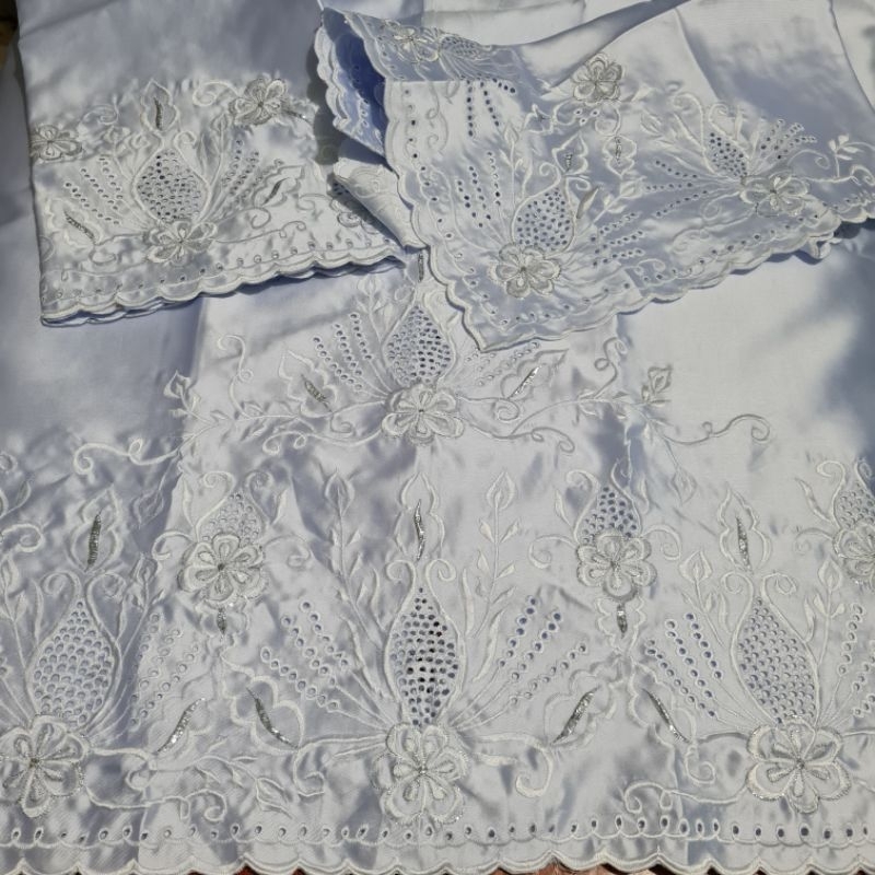 SAYA (DIAKONESA) SEMI MAGARBO FINE GABARDINE WITH EMBROIDERY PRE CUT ...