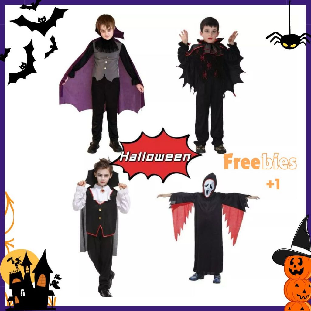 Bat Devil Vampire Costume God of Darkness For Children Carnival Party ...