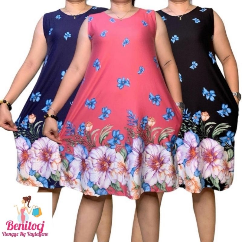 PLUS SIZE LONG SANDO DRESS COTTON SPANDEX FOR WOMEN FIT MEDIUM - 2XL ...