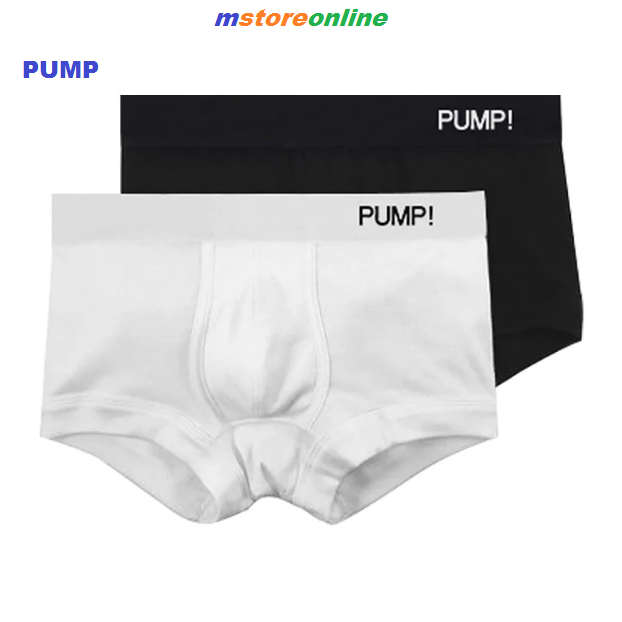 Pump Men's Cotton Breathable Trendy Underwear Sports Plain Boxer Brief ...