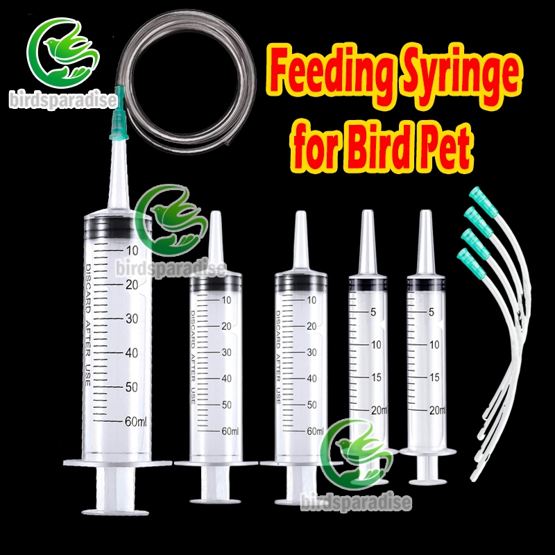Plastic Syringe Handfeed syringe for bird cat dog feeding food ...