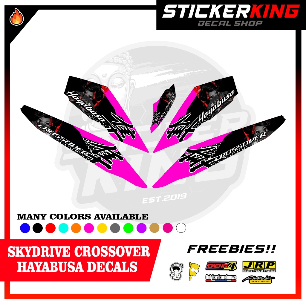 Skydrive Crossover Hayabusa Decals with Freebies Thailand Indo ...
