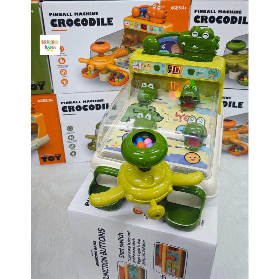 Crocodile Pinball Shooting Machine Toy for Kids | Shopee Philippines