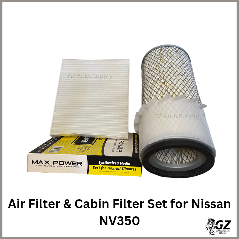 Engine Air Filter & Aircon Cabin Filter Set for Nissan NV350 / Urvan ...