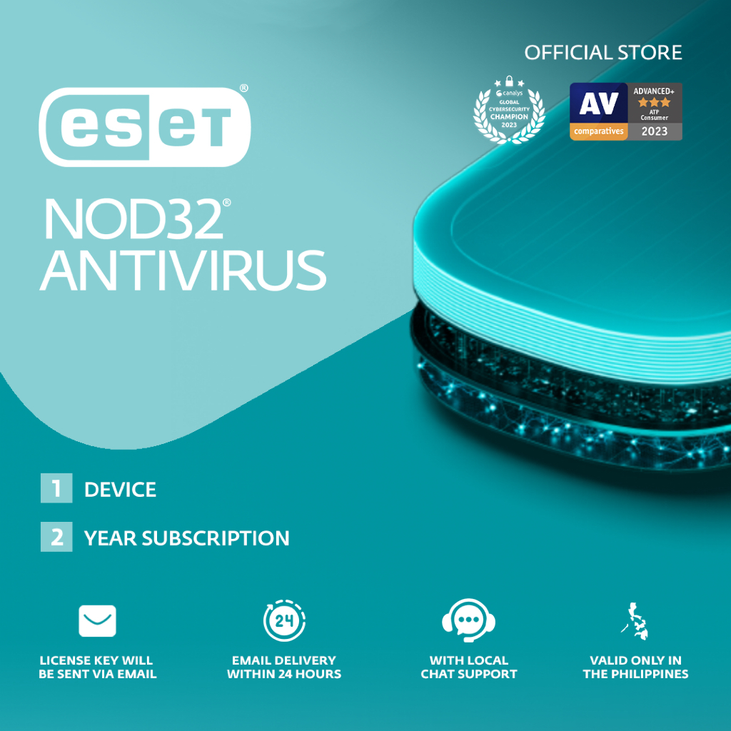 ESET NOD32 Antivirus - 1 Device with 2-Years Subscription | Shopee ...