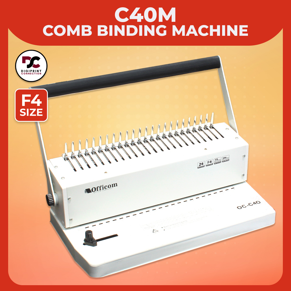 F4 Size Comb Binding Machine (Long | Legal) C40M Officom Heavy Duty Binder | Shopee Philippines