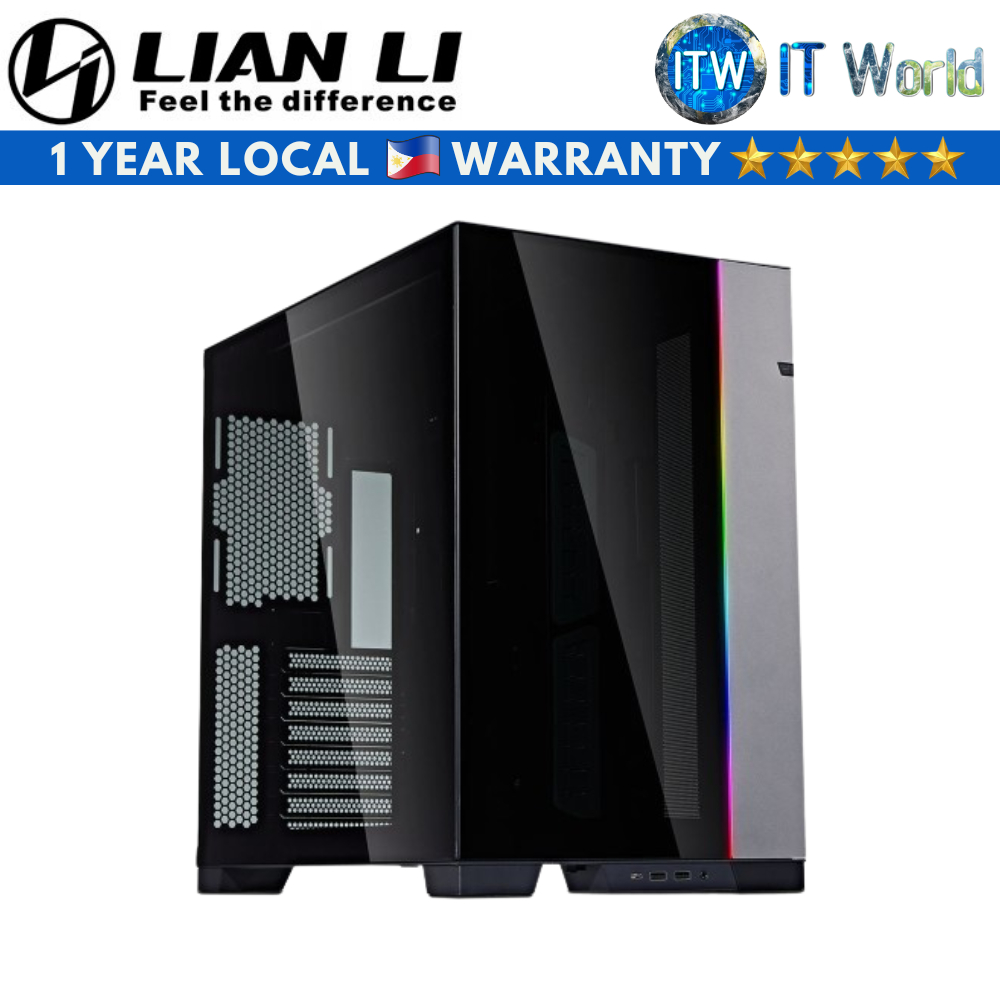 Lian Li Computer PC Case O11 Dynamic EVO Grey Mid-Tower Tempered Glass ...