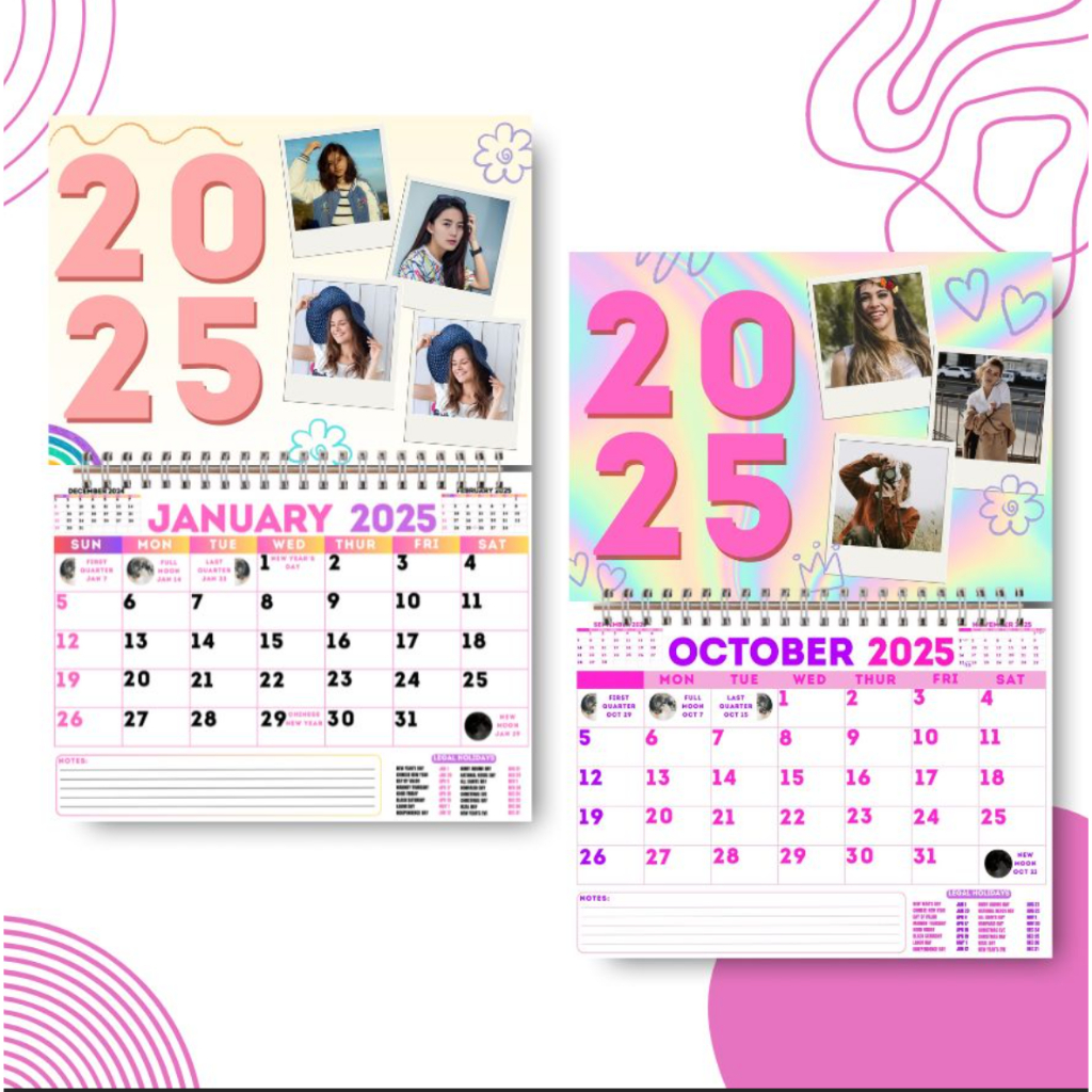2025 CALENDAR customized A4 Size LAMINATED ️ gift ideas and give aways ...