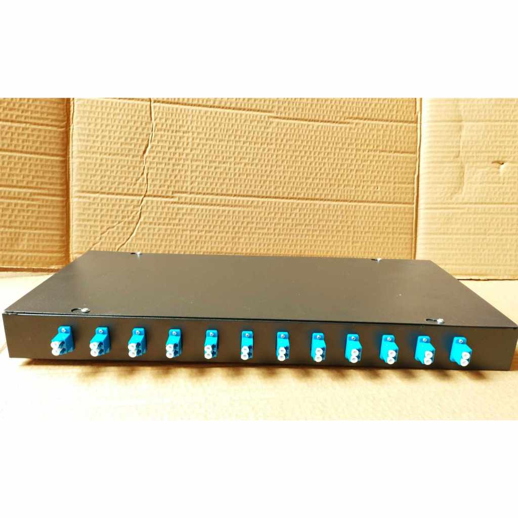 12 Port Fiber Patch Panel SC or LC Pigtail 1U Optical Fiber Terminal ...