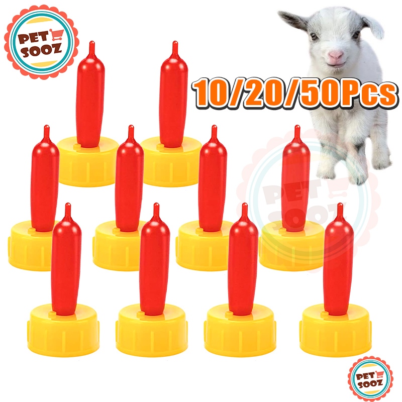 10Pcs Milk nipples Rubber Feeding drinker pacifier for baby sheep lamb ...