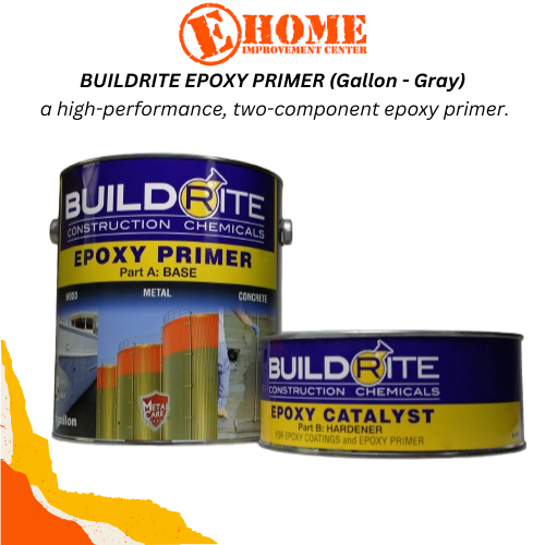BUILDRITE EPOXY PRIMER (Gallon - Gray) Two-component epoxy primer ...