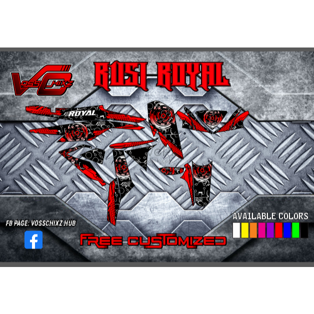 Decals Sticker for Rusi Royal 125 circuit 001 | Shopee Philippines