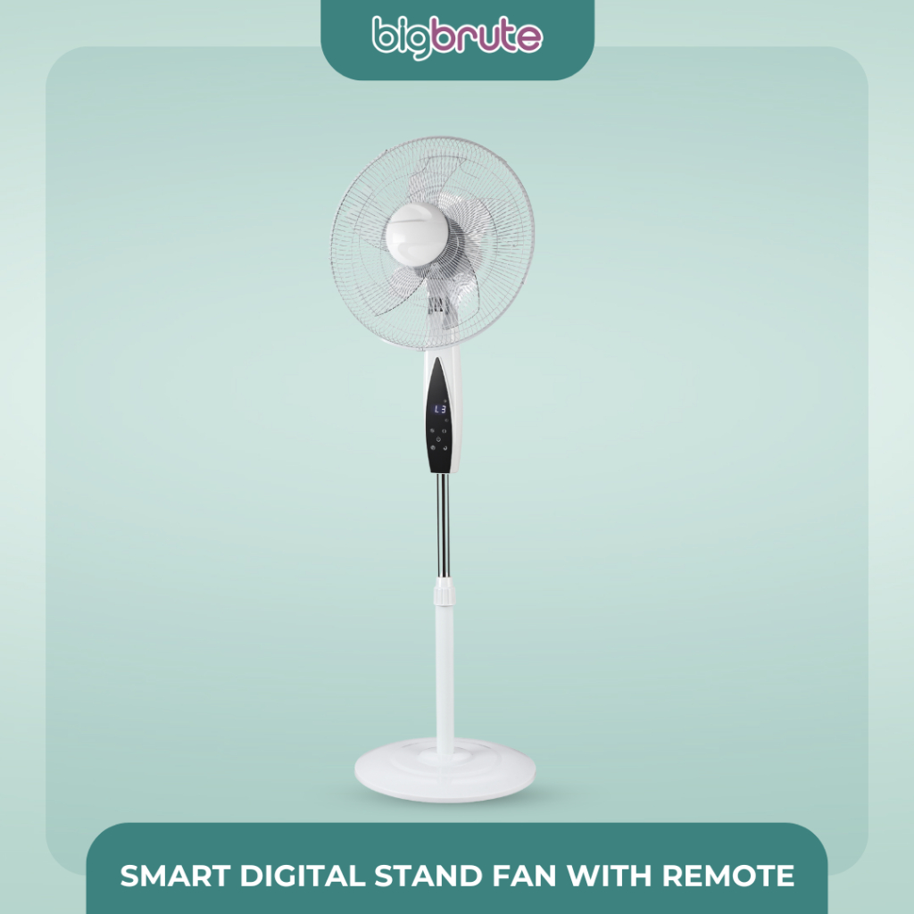 Big Brute Smart Digital Stand Fan With Remote | Shopee Philippines