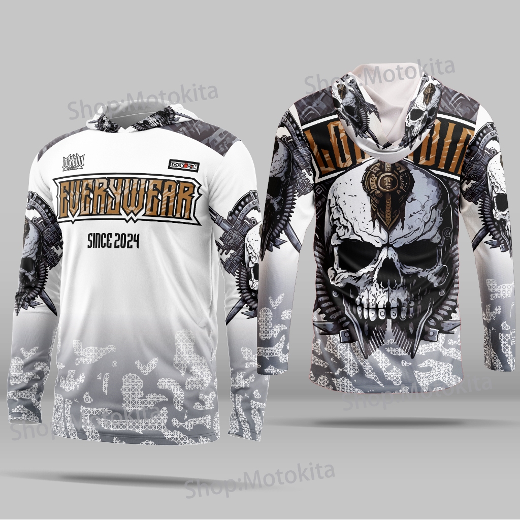 Hoodie Warmer Jersey Motor for men Motorcycle Long Sleeve T-shirt Full Sublimation Jersey ...