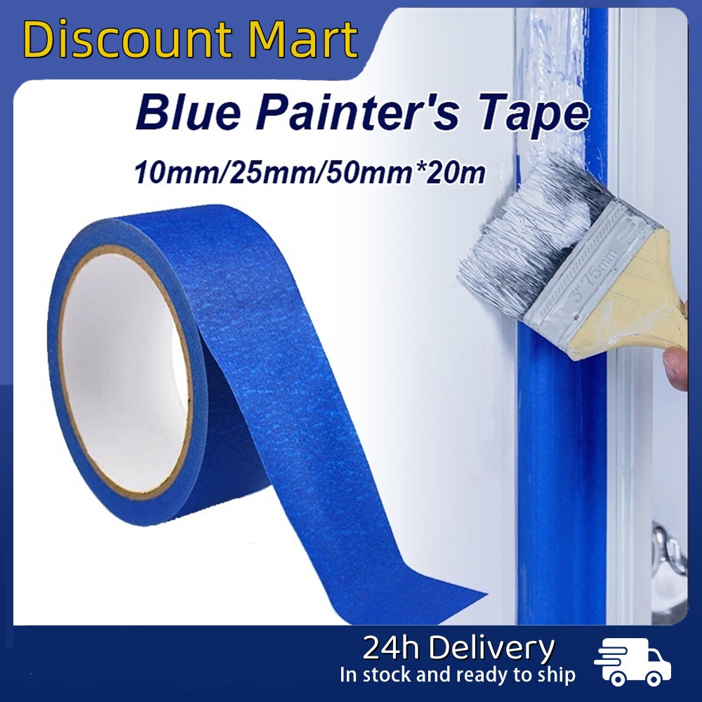 20M Painters Tape Multi Size Painting Masking Tape Clean Release Paper ...