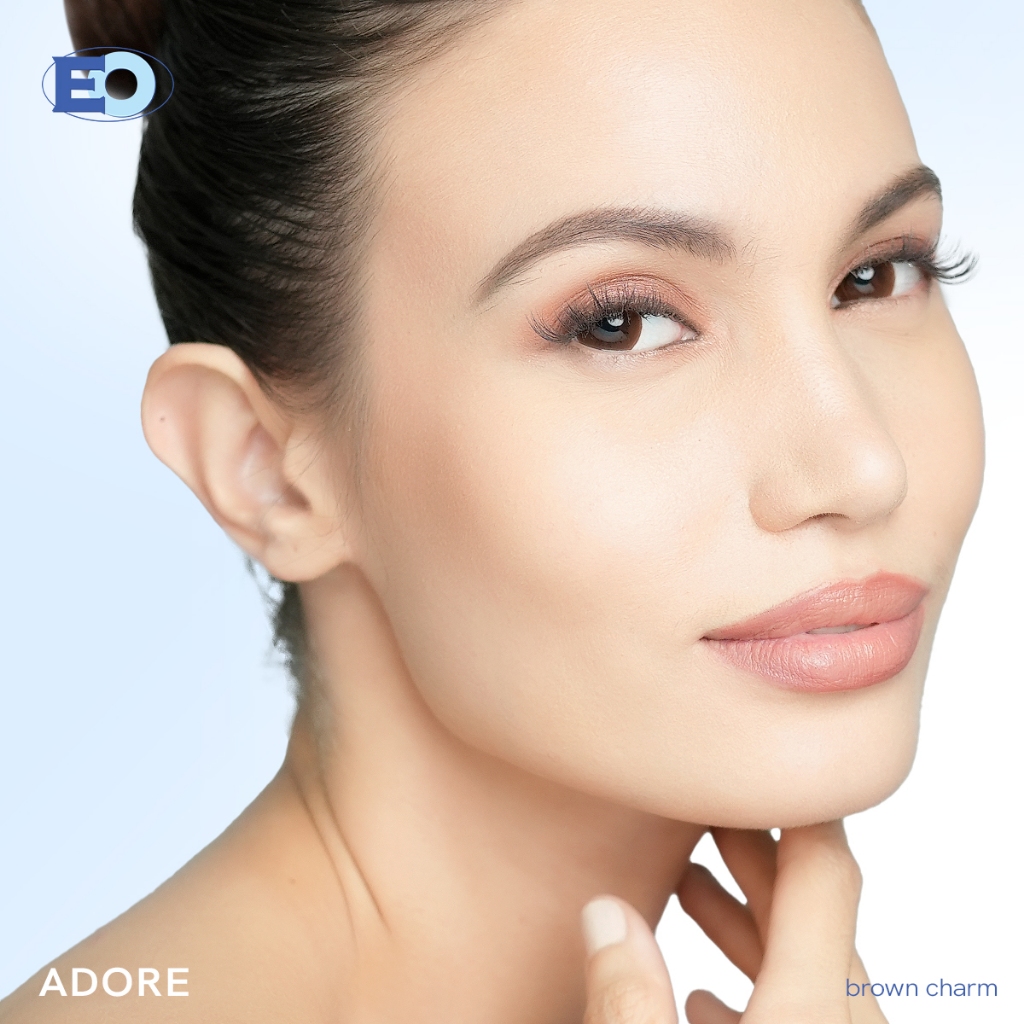 EO Flexwear Adore Brown Charm | Graded Brown Contact Lenses (12 months ...