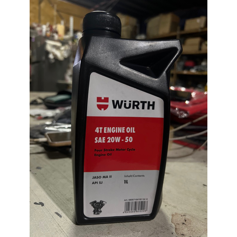 WURTH 1Liter 20W-50 Made in GERMANY Engine oil | Shopee Philippines