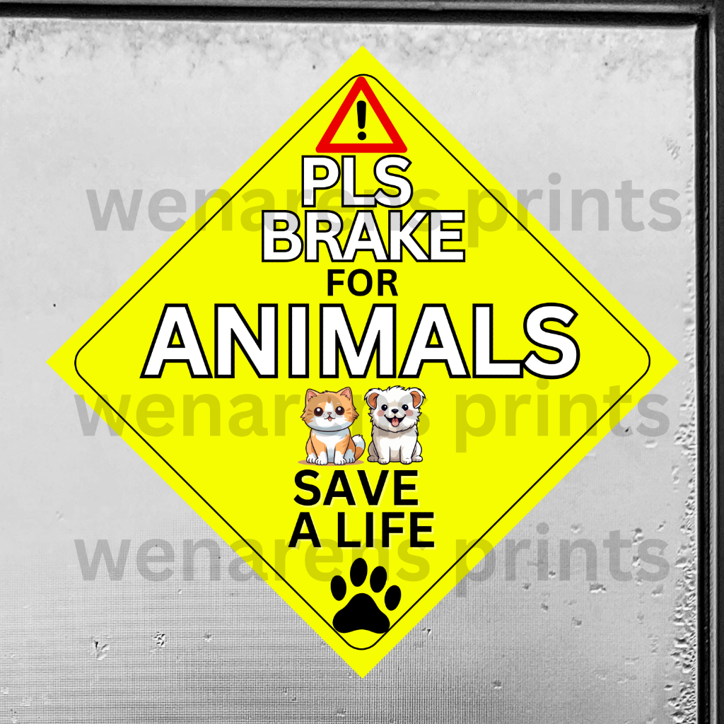 Please Brake for Animals Sticker | Shopee Philippines
