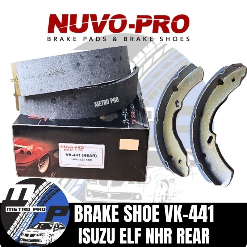 Novu Pro Brake Shoe(VK-441) For Isuzu ELF,NHR REAR | Shopee Philippines