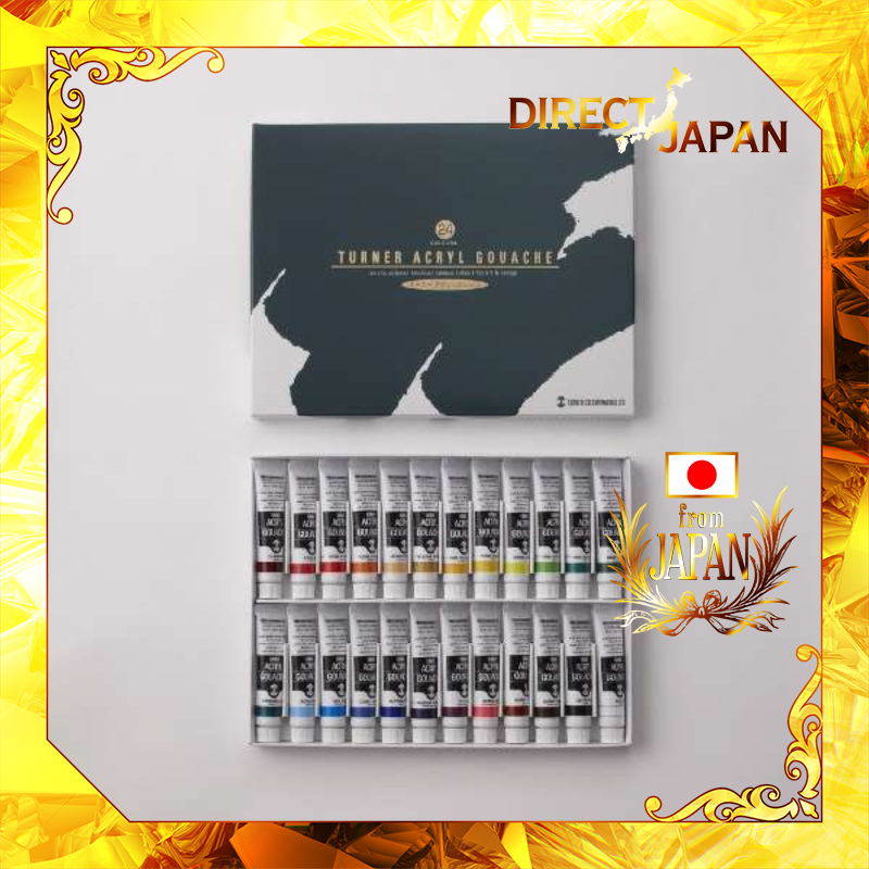 [Turner Colors] Acrylic Gouache 24 Colors School Set AG24C 11ml ...